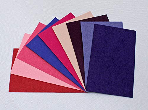 Ultrasuede® ST (Soft) 6 Piece Variety Pack - Assorted 3"x 5" Precuts - Pink & Purple (U008.04)