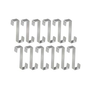 12 pack over the door hooks z shaped hanging hooks for kitchen bathroom bedroom and office