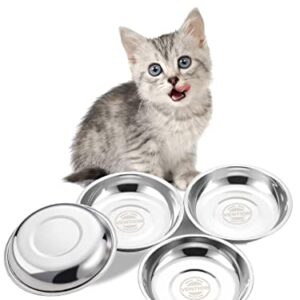 VENTION Stainless Steel Cat Bowls, Cat Food Bowl for Indoor Cats, Whisker Fatigue Cat Bowl, Shallow Cat Dishes