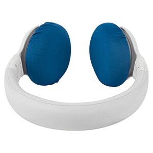 Geekria 2 Pairs Flex Fabric Headphones Ear Covers, Washable & Stretchable Sanitary Earcup Protectors for On-Ear Headset Ear Pads, Sweat Cover for Warm & Comfort (S/Pop Indigo)