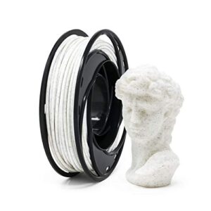 gizmo dorks marble pla 3d printer filament 3mm (2.85mm) 200g, white