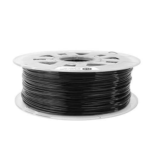 Gizmo Dorks Flexible TPU 3D Printer Filament 1.75mm 1kg, Black