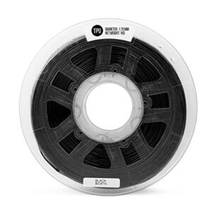 Gizmo Dorks Flexible TPU 3D Printer Filament 1.75mm 1kg, Black