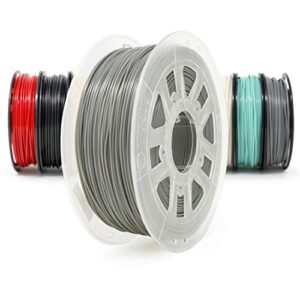 gizmo dorks low odor abs 3d printer filament 3mm (2.85mm) 1kg, gray