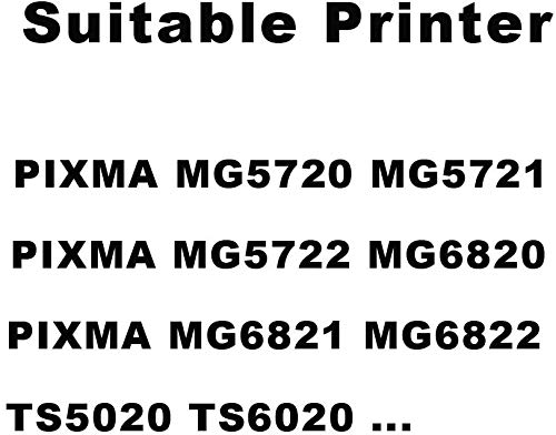 INKWAY Pgi-270 Cli-271 Pgi-270XL Cli-271XL Refillable Ink Cartridge Replace for Canon MG6820 MG6821 MG6822 MG5720 MG5721 MG5722 MG7720 TS5020 TS6020 Printer