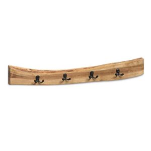 alaterre furniture alpine natural live edge wood 36" coat hooks