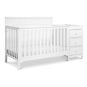 carter's by davinci dakota 4-in-1 crib and changer combo in white