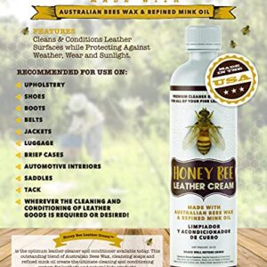 Honey Bee™ Leather Cream, Leather Conditioner By Sierra Solutions