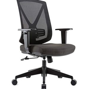 CLATINA Home Office Chair Ergonomic Desk Chair Mid Back Task Chair Mesh Computer Chair with Adjustable Armrest Adjustable Lumbar Support Executive Rolling Swivel Chair for Men Women Adults