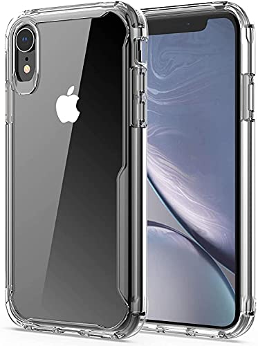 EFFENX Crystal Clear iPhone XR Case, Non-Yellowing Shockproof Protective Phone Case Slim Thin TPU Bumper Cover [Soft Anti-Scratch], 6.1 inch