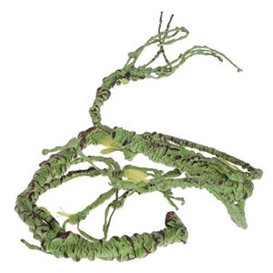 pivby flexible bend-a-branch jungle vines pet habitat decor reptile plants terrarium for lizard,frogs, snakes and more reptiles climbing (fat:0.7943.31 inch)