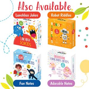 Party Profi Lunch Box Notes for Kids - 60 Cute Inspirational and Motivational Thinking of You Cards for Boys & Girls Lunchbox