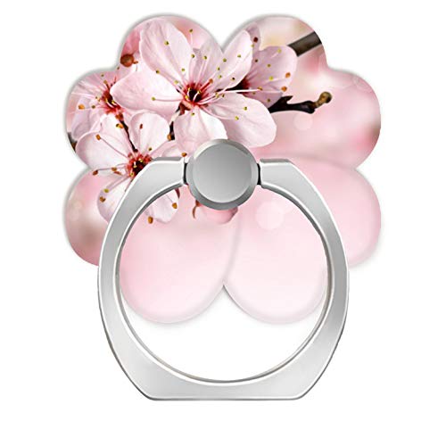 LoveStand-Cell Phone Ring Holder 360 Degree Finger Ring Stand for Smartphone Tablet and Car Mount-Cherry Blossoms Flower