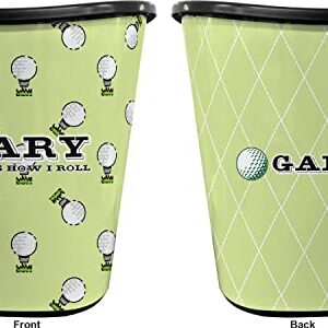 YouCustomizeIt Golf Waste Basket - Double Sided (Black) (Personalized)