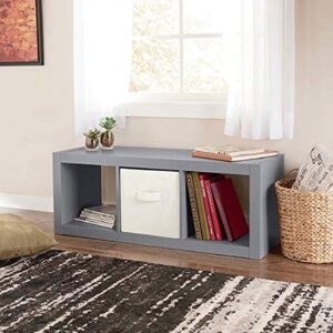 Better Homes and Gardens.. Bookshelf Square Storage Cabinet 4-Cube Organizer (Weathered) (White, 4-Cube) (Gray, 3-Cube)