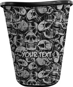 youcustomizeit skulls waste basket - single sided (black) (personalized)