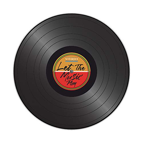 Let the music play on Record Player Vinyl LP PopSockets PopGrip: Swappable Grip for Phones & Tablets