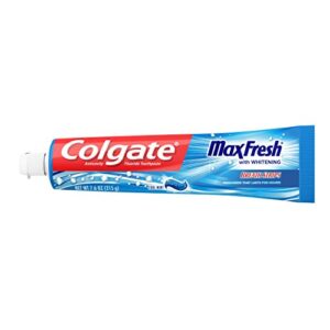 Colgate Max Fresh Toothpaste With Mini Breath Strips, Cool Mint, 7.6 Ounce