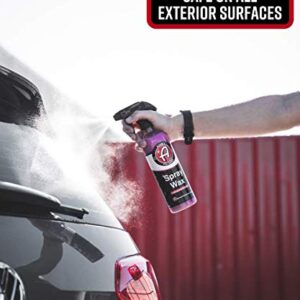 Adam's Spray Wax 16oz - Premium Infused Carnauba Car Wax Spray For Shine, Polish & Top Coat Paint Protection | Car Wash Enhancer & Clay Bar Lubricant | Car Boat Motorcycle RV Detailing