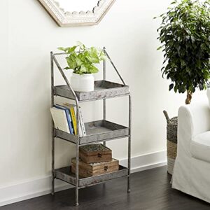 deco 79 plantstand, 11" w x 39" h, gray