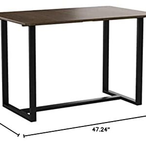 ZINUS Alto 47” Black Frame Desk / GOOD DESIGN™ Winner / Computer Workstation / Office Desk / Easy, Bolt Free Assembly, Natural