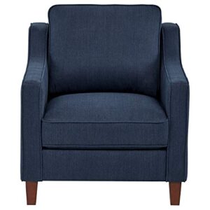 Amazon Brand – Stone & Beam Blaine Modern Upholstered Living Room Accent Chair, 32.3"W, Navy Blue