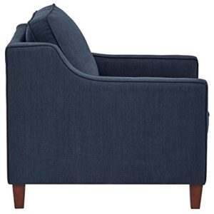 Amazon Brand – Stone & Beam Blaine Modern Upholstered Living Room Accent Chair, 32.3"W, Navy Blue