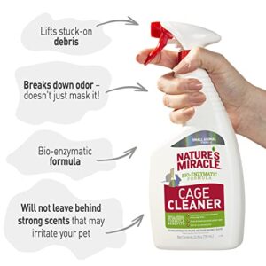 Nature’s Miracle Cage Cleaner 24 fl oz, Small Animal Formula, Cleans And Deodorizes Small Animal Cages, 2nd Edition