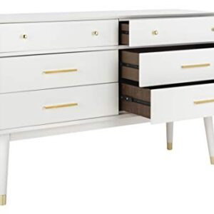 Safavieh Couture Home Madden Modern Retro White 6-drawer Dresser