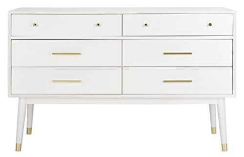 Safavieh Couture Home Madden Modern Retro White 6-drawer Dresser