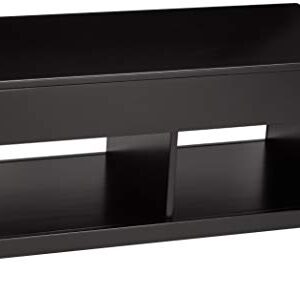 Amazon Basics Lift-Top Storage Rectangular Coffee Table, Black, 40 in x 18 in x 19 in