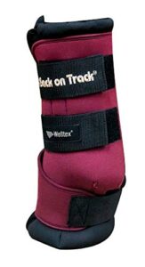 back on track horse royal quick wraps burgundy (10 inch, burgundy)