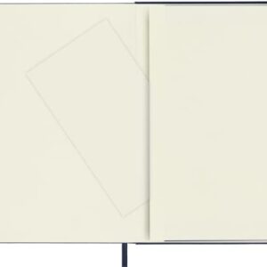 Moleskine Classic Notebook, Hard Cover, Medium (4.5" x 7") Ruled/Lined, Sapphire Blue, 208 Pages