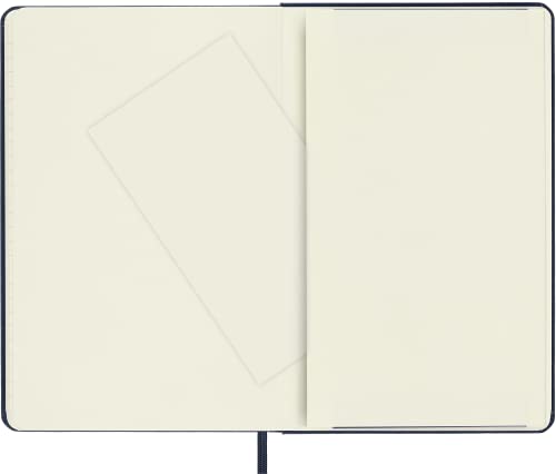 Moleskine Classic Notebook, Hard Cover, Medium (4.5" x 7") Ruled/Lined, Sapphire Blue, 208 Pages