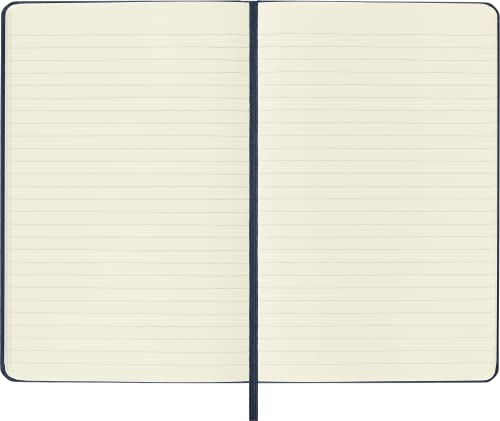 Moleskine Classic Notebook, Hard Cover, Medium (4.5" x 7") Ruled/Lined, Sapphire Blue, 208 Pages