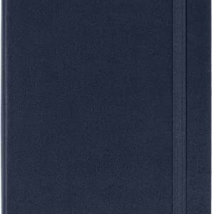 Moleskine Classic Notebook, Hard Cover, Medium (4.5" x 7") Ruled/Lined, Sapphire Blue, 208 Pages