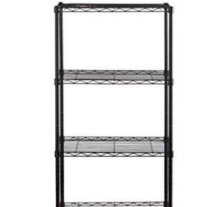 Multi-use Shelving Unit 4-Tier Space-Saving Metal Shelving Storage Rack Heavy Duty Metal Shelf Organizer for Home Office Kitchen Bathroom Garage Closet Dormitory 21x34x42 Heavy Duty Storage Racks