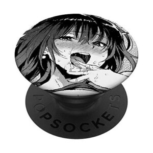 ecchi otaku hentai waifu ahegao girl manga anime gift popsockets popgrip: swappable grip for phones & tablets