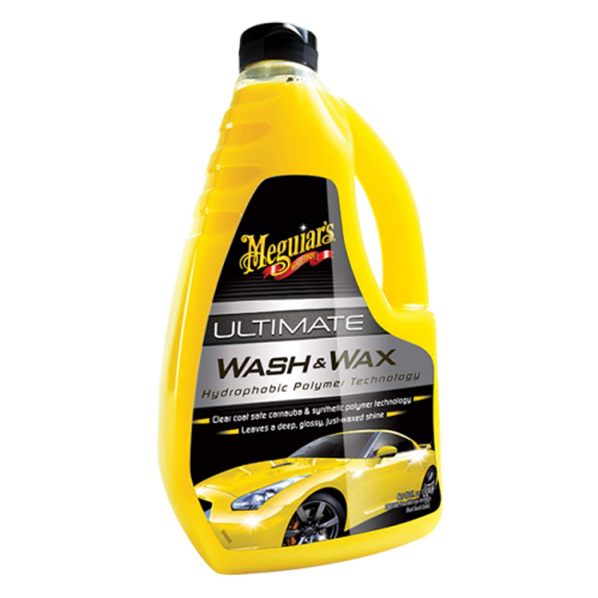 Meguiar's Ultimate Wash & Wax Car Care Cleaning Kit Solution, 48 Ounces (2 Pack)