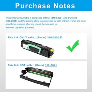 LCL Compatible Toner Cartridge Replacement for Dell 1700 310-5400 310-5402 310-7039 310-7022 310-5399 310-7023 310-7025 310-5401 310-7038 310-7020 310-7040 6000 Pages 1700N 1710N 1710 (1-Pack Black)