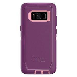 otterbox rugged protection defender series for samsung galaxy s8, case only - bulk packaging - vinyasa (rosmarine/plum haze)