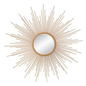 patton wall decor 30" gold spoked sunburst wall accent mirror