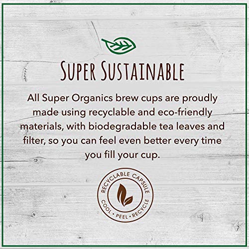 Super Organics Metabolism Oolong Tea Pods With Superfoods & Probiotics Keurig K-Cup Compatible Weight & Metabolism, Slim Tea USDA Certified Organic, Vegan, Non-GMO, Natural & Delicious Tea, 10ct