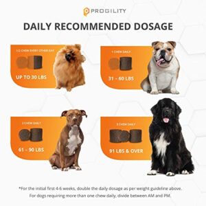 Nootie PROGILITY Advanced Skin & Coat Chews for Dogs - Supports Healthy Skin and Coat to Relieve Itchy Skin and Excessive Shedding with Krill Oil - For All Dog Sizes - 90 ct