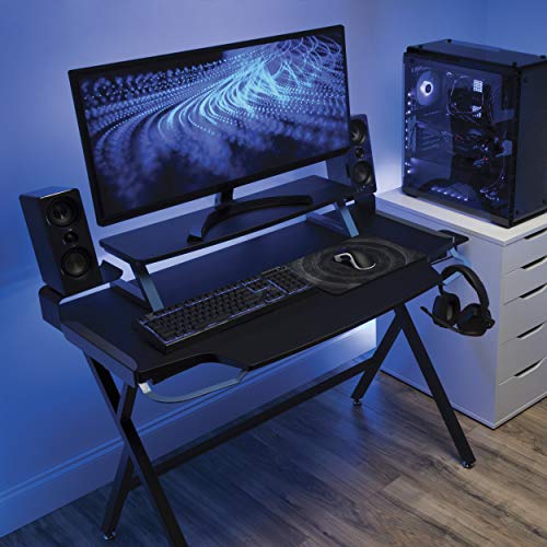 RESPAWN RSP-1000 Gaming Computer Desk, 23.625" D x 42" W x 34.625" H, Blue