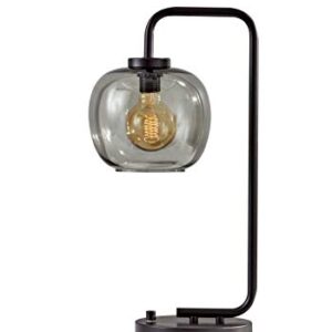 Adesso Home 3437-01 Transitional One Light Table Lamp from Ashton Collection Finish, 10.50 inches, Matte Black