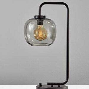 Adesso Home 3437-01 Transitional One Light Table Lamp from Ashton Collection Finish, 10.50 inches, Matte Black