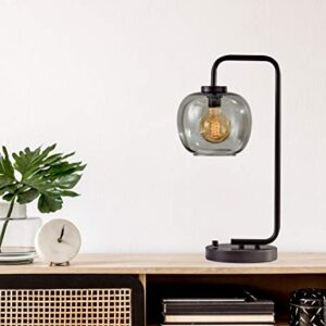 Adesso Home 3437-01 Transitional One Light Table Lamp from Ashton Collection Finish, 10.50 inches, Matte Black