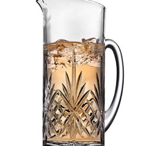 Godinger Beverage Pitcher Carafe, Cocktail Bar Mixing Glass - Dublin Collection, 34oz