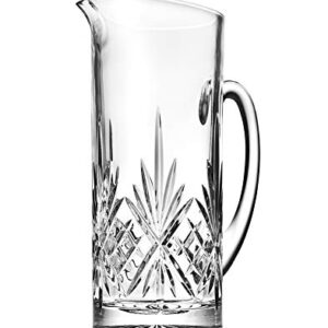 Godinger Beverage Pitcher Carafe, Cocktail Bar Mixing Glass - Dublin Collection, 34oz